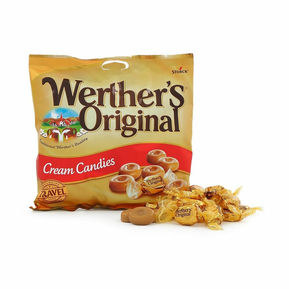 Конфеты Werther's Original cream candies, сливочная карамель, 135 г (из Финляндии)