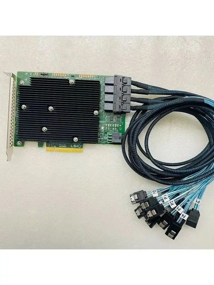 LSI SAS 9300-16i 12 ГБ/с Адаптерная карта SATA 9300-16i AND 8643