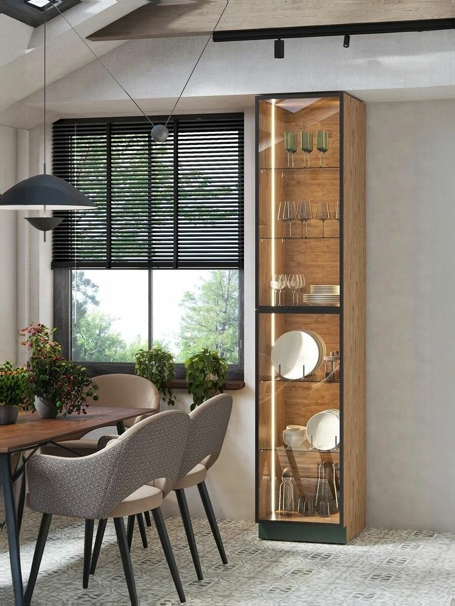 Кухонный пенал витрина 50 см