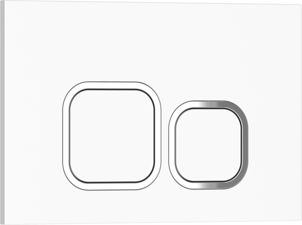 Кнопка смыва IBERICA BLANCA ESTI-Q ABS-пластик, белый глянцевый (IB. B083.001.000)