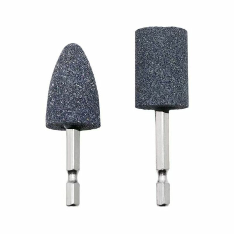 1 комплект из 2-х, электрическая дрель с шестигранным хвостовиком, шлифовальный круг с шлифовальной головкой, камень
