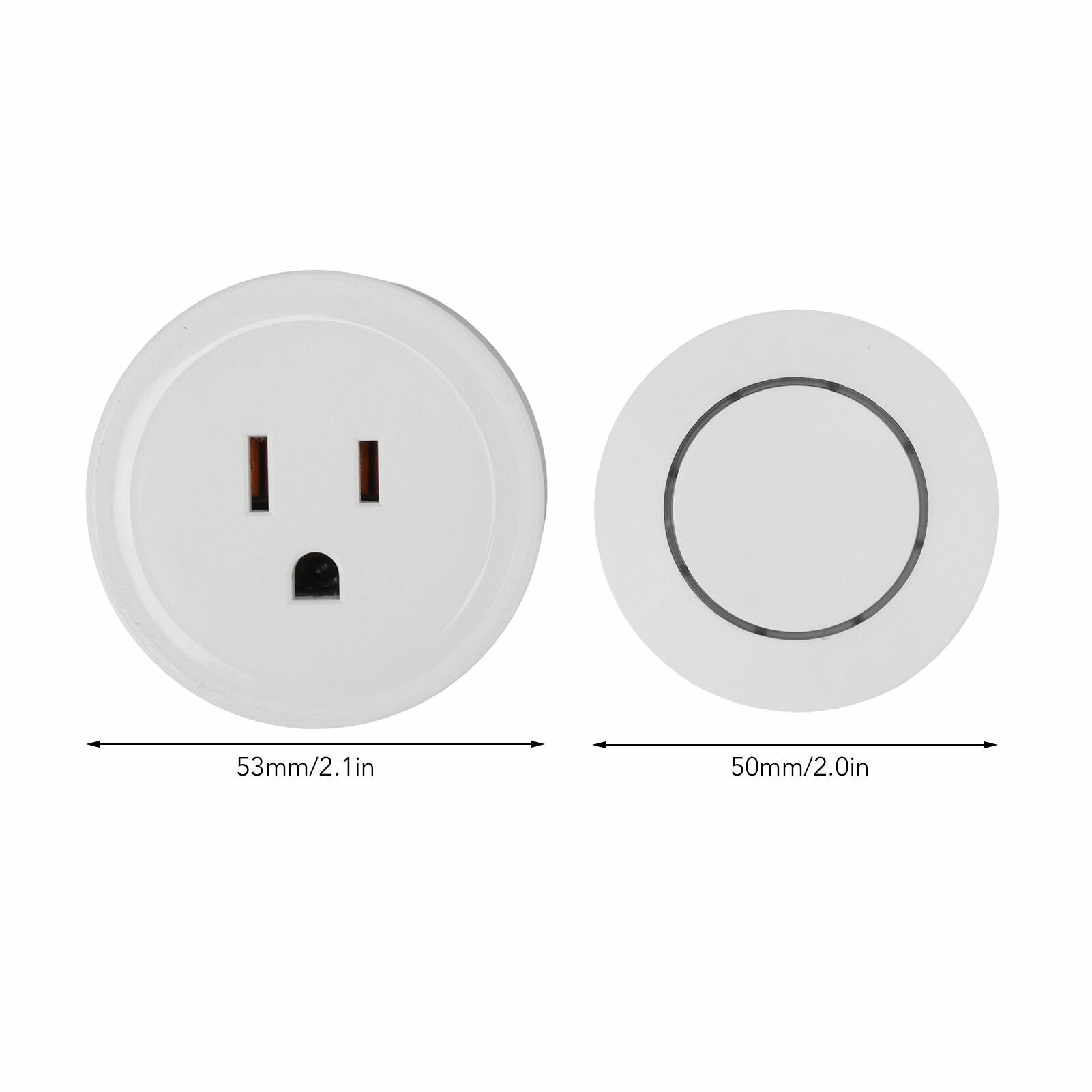 Мини-переходник для розетки с дистанционным управлением, беспроводной выключатель света с диапазоном 164 фута для дома, вилка стандарта США, 3 вилки, 100 240 В