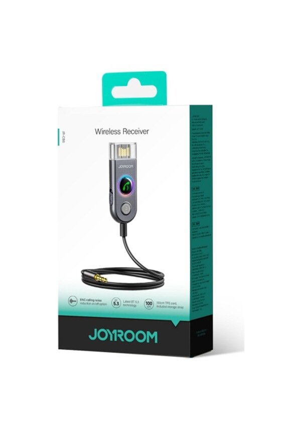 Автомобильный беспроводной адаптер для громкой связи Joyroom Jr-cb6 с 3,5-мм Bluetooth 5.3 и шумоподавлением