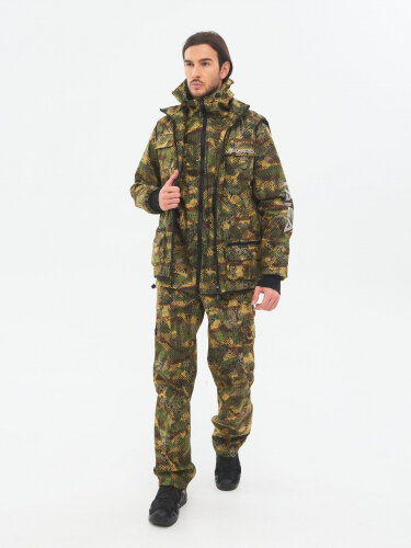 Костюм демисезонный Huntsman Тайга-3 ткань Alova цвет КМФ 581-1 размер 48-50/182-188