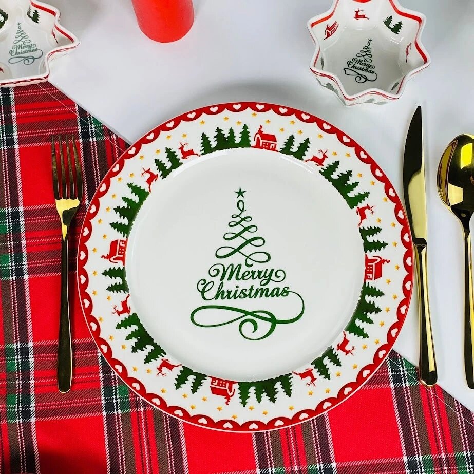 Набор из 6 тарелок 27см новый ГОД Фарфор 164-039 118-164-039