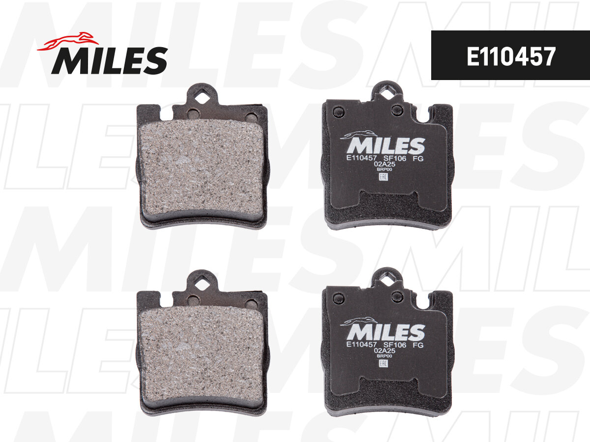 MILES Колодки тормозные задние (Смесь Semi-Metallic) MERCEDES W203 00/A208/A209 CLK (TRW GDB1421) E110457