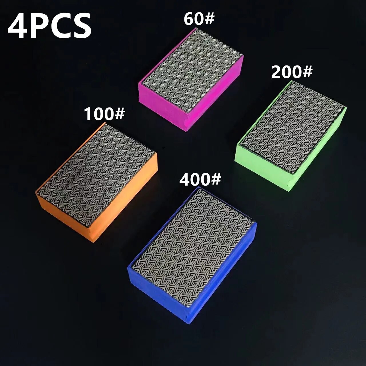 Алмазный полировочный блок 60#100#200#400, Grit 60-100-200-400