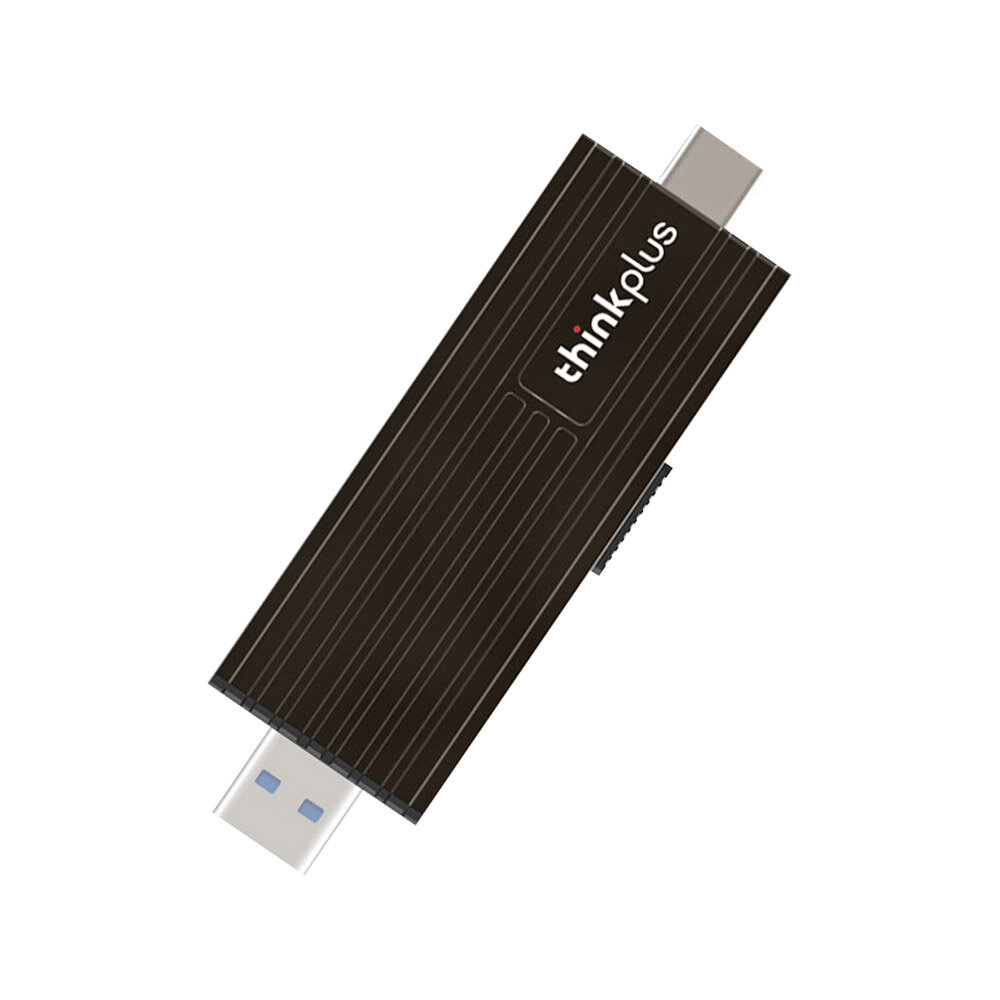 Флеш-накопитель thinkplus TU202 64GB USB3.0 Type-C Двухпортовый Портативный SSD USB Flash Drive для Смартфона ПК Ноутбука