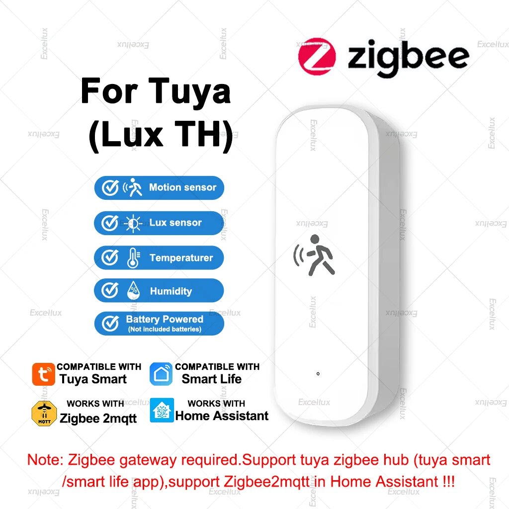 Zigbee датчик Lux TH для Tuya