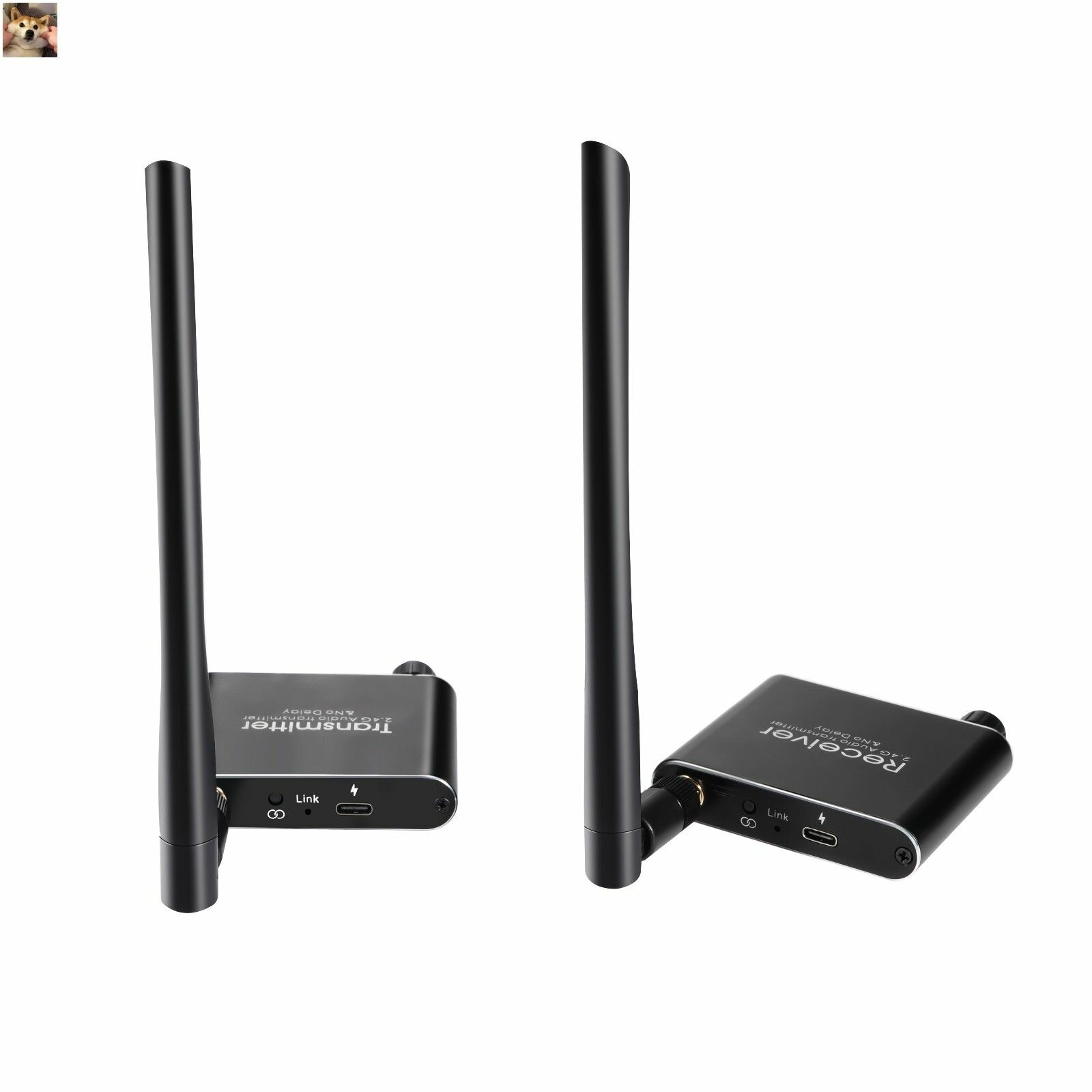 Аудиопередатчик 2.4G без задержки Беспроводная передача звука 50 м