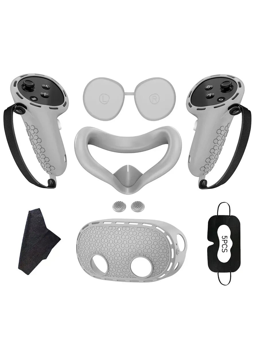 Набор силиконовых накладок для контроллера Meta Quest 3S, се