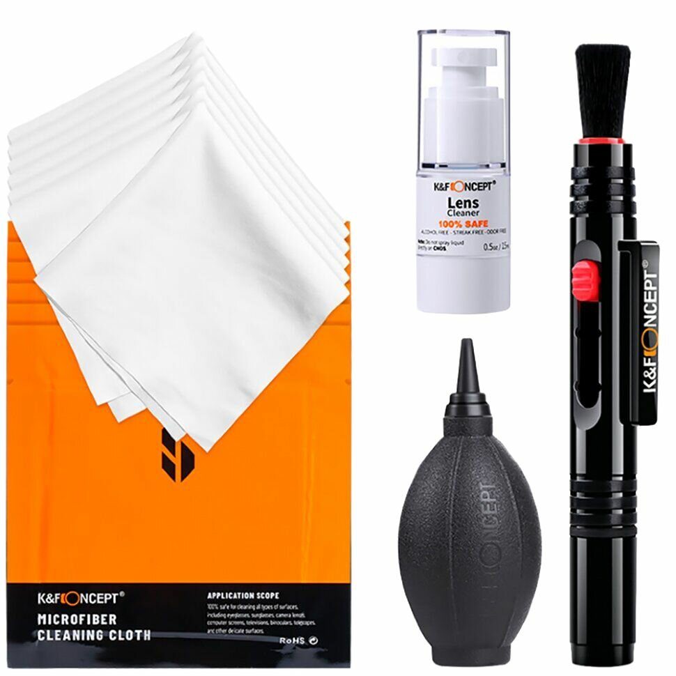 Набор для очистки оптики K&F Concept Cleaning Kit 1876