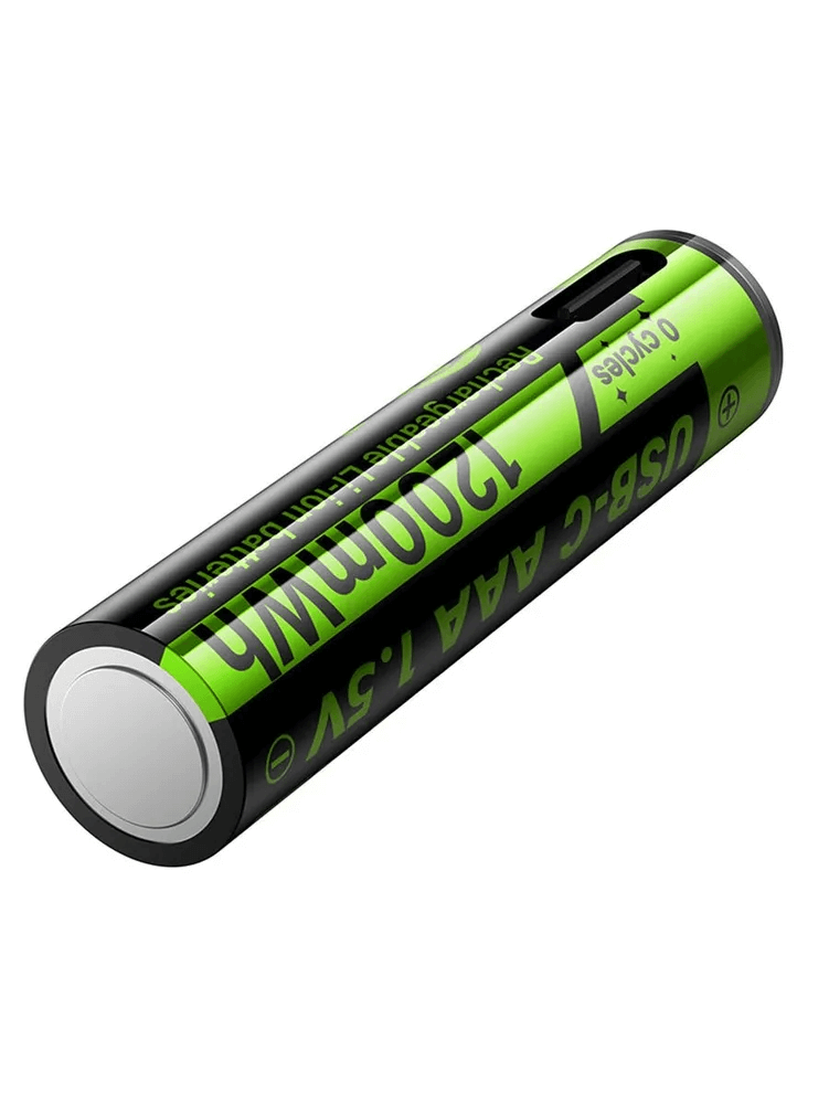 Батарейка аккумуляторная HOCO JA4 LR03/AAA 1200mWh/250mAh USB-C 1.5A литиевая подзарежаемая 2шт кабель