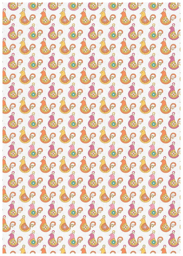 PEPPY крошки-матрёшки ткань для пэчворка 100% хлопок 50x55 см КМ-05 белый высокого класса