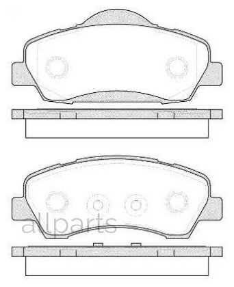 REMSA 153000 1530 00 колодки дисковые передние!\ Peugeot 301 1.2VTi/1.6VTi 12>