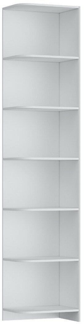 Угловой элемент Арлин, Легкомаркет, левый, 35х55х240, цвет белый