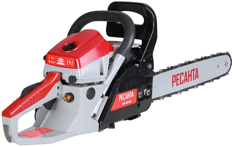 Бензопила Ресанта БП-4516 (70/6/14) 3,13 л. с. 16 шаг 3/8 паз 1,3 мм 57 звеньев