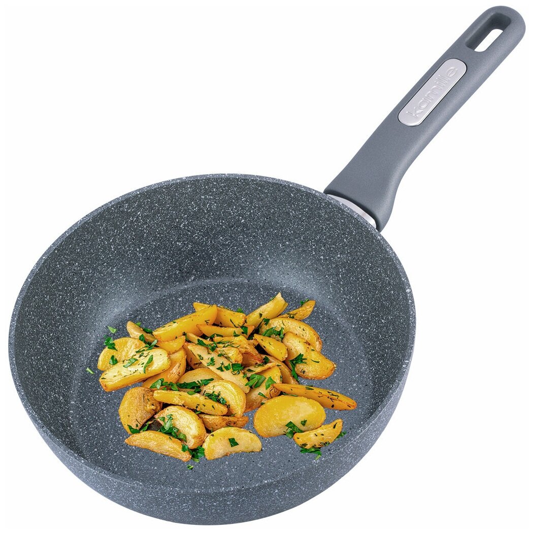 Сотейник 24*7,5см с мраморным покрытием из кованого алюминия KAMILLE