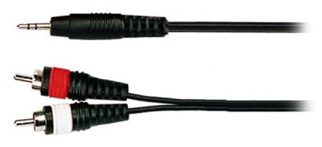 BB413-3M Кабель акустический, 3,5мм — 2хRCA, 3м, Soundking