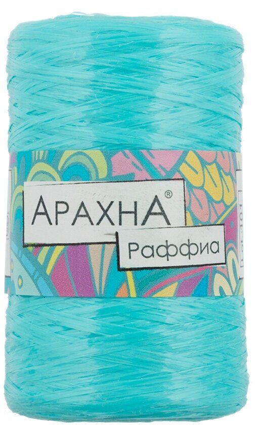 Пряжа ARACHNA "Raffia" 100% полипропилен 50 г 200 м №51 св. бирюзовый