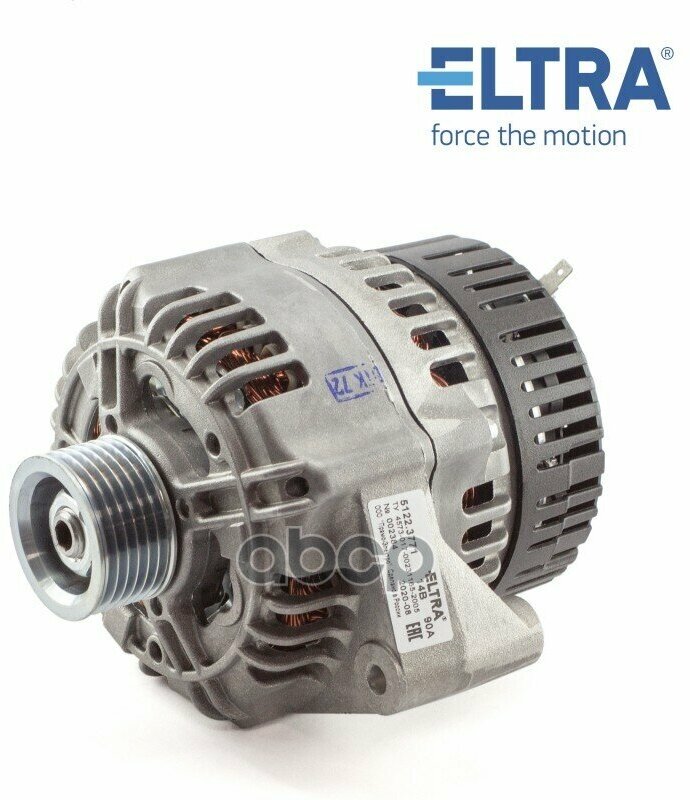 Генератор ГАЗ-31029, 3110, 3302, УАЗ дв. ЗМЗ-405, 406, 409 (с кронштейнами) (14В/90А) ELTRA арт. 51223771