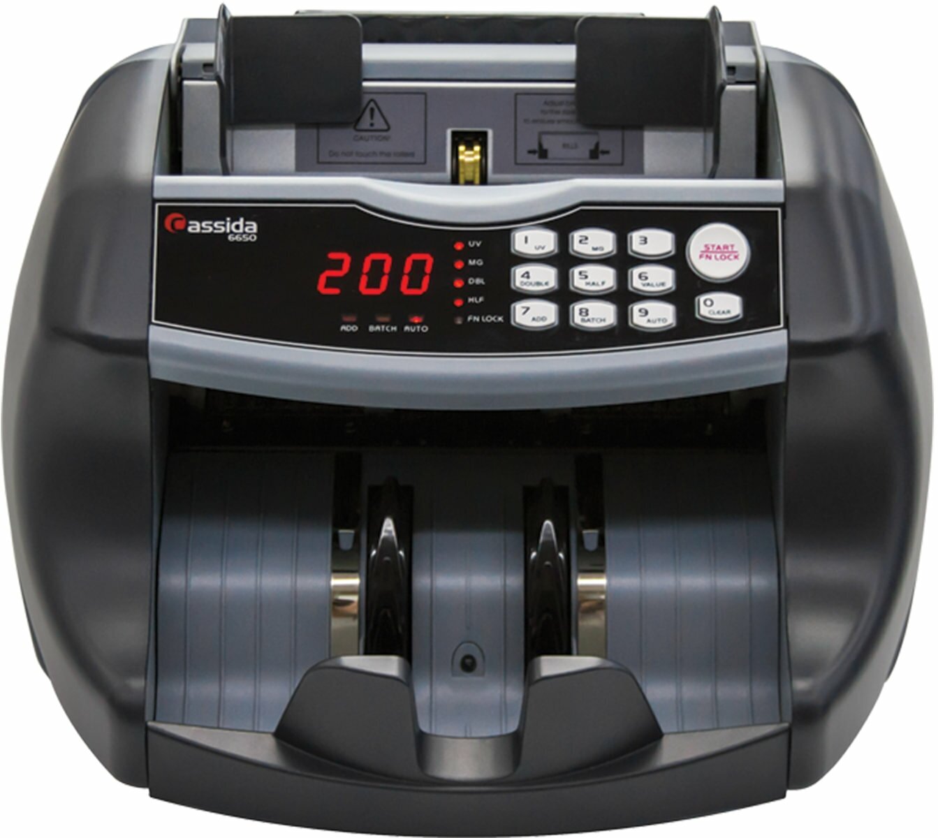 Счетчик банкнот CASSIDA 6650 UV, 1200 банкнот/мин, УФ детекция, фасовка, 126