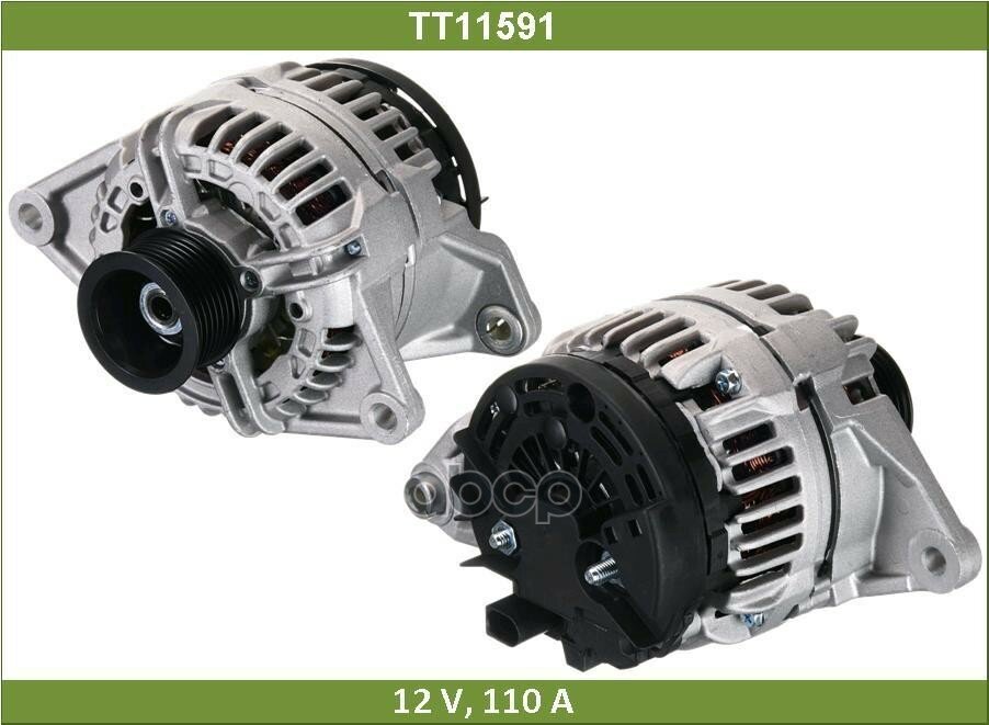 Генератор УАЗ-3163 FIAT Ducato Sollers (94-) IVECO Daily (2.3 JTD) 14В 110А TESLA TECHNICS Tesla Technics арт. TT11591