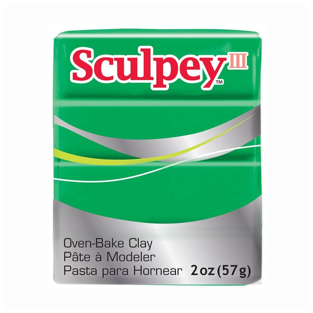 Полимерная глина "Sculpey" III S302 57 г 323 под изумруд