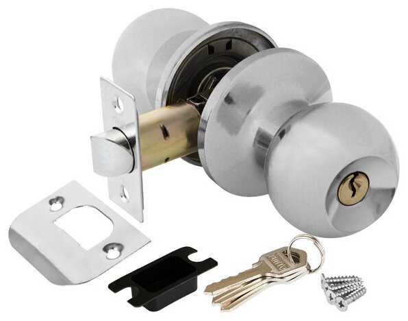 Ручка защелка 6072 CP-E (кл./фик.) хром