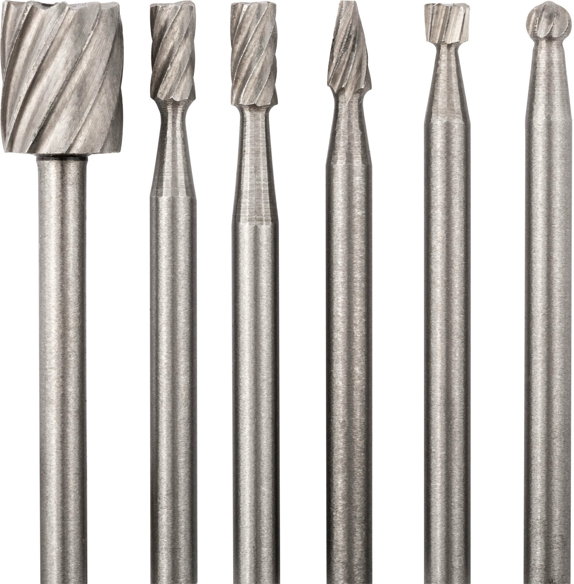 Шарошки-мини стальные по металлу, 6 шт.