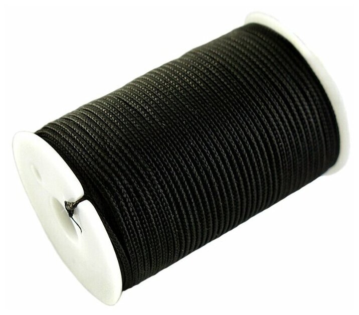 Шнур полиамидный SOLARIS S6302b на катушке 1,8 мм х 40 м, Чёрный