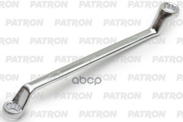 Ключ накидной изогнутый на 75 градусов, 12х14 мм PATRON арт. P-7591214