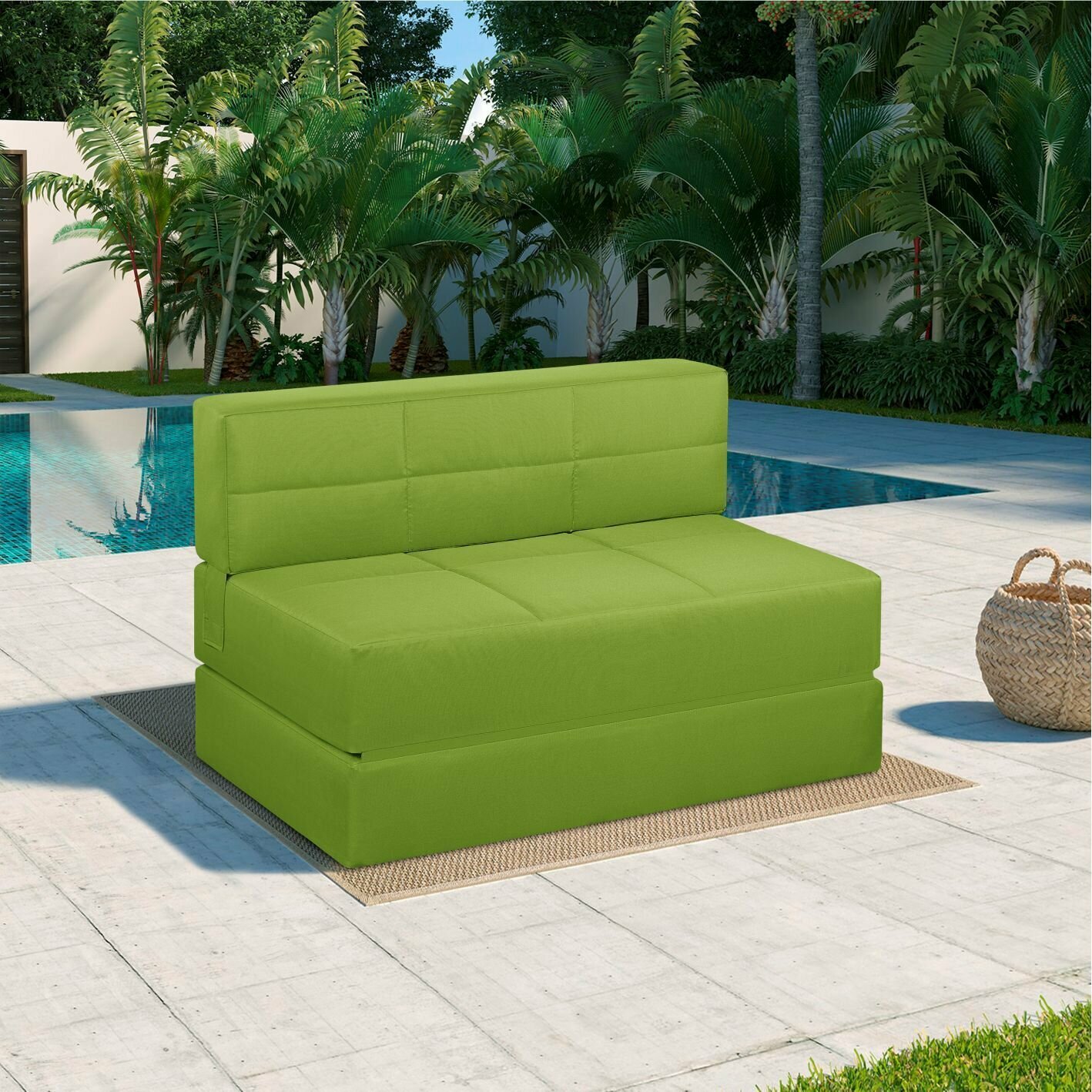 Диван MonoLuxe Амазон, бескаркасный, из водоотталкивающей ткани, для дома и улицы 120x77x72 см