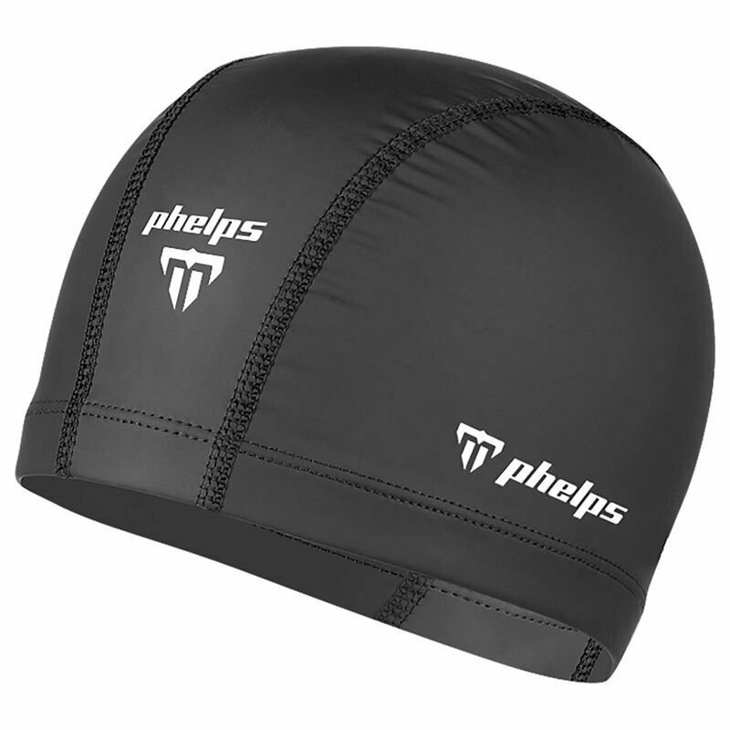 Шапочка для плавания комбинированная Phelps Aqua Speed, черная