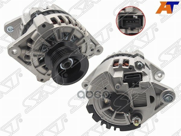 Генератор DAEWOO ESPERO 95-99/NEXIA 1.5 95-99 A15/G15MF 12V 80A(квадратная фишка) Sat арт. ST-85-0078