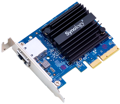 Сетевая карта Synology E10G18-T1 10 Gigabit Single port RJ-45 PCIe 3.0 4x adapter(incl LP and FH bracket)