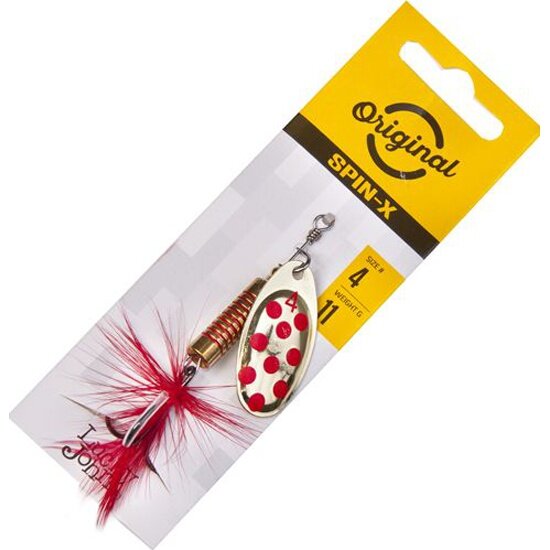 Блесна вертушка Lucky John SPIN X ROUND 04 11,0г GR