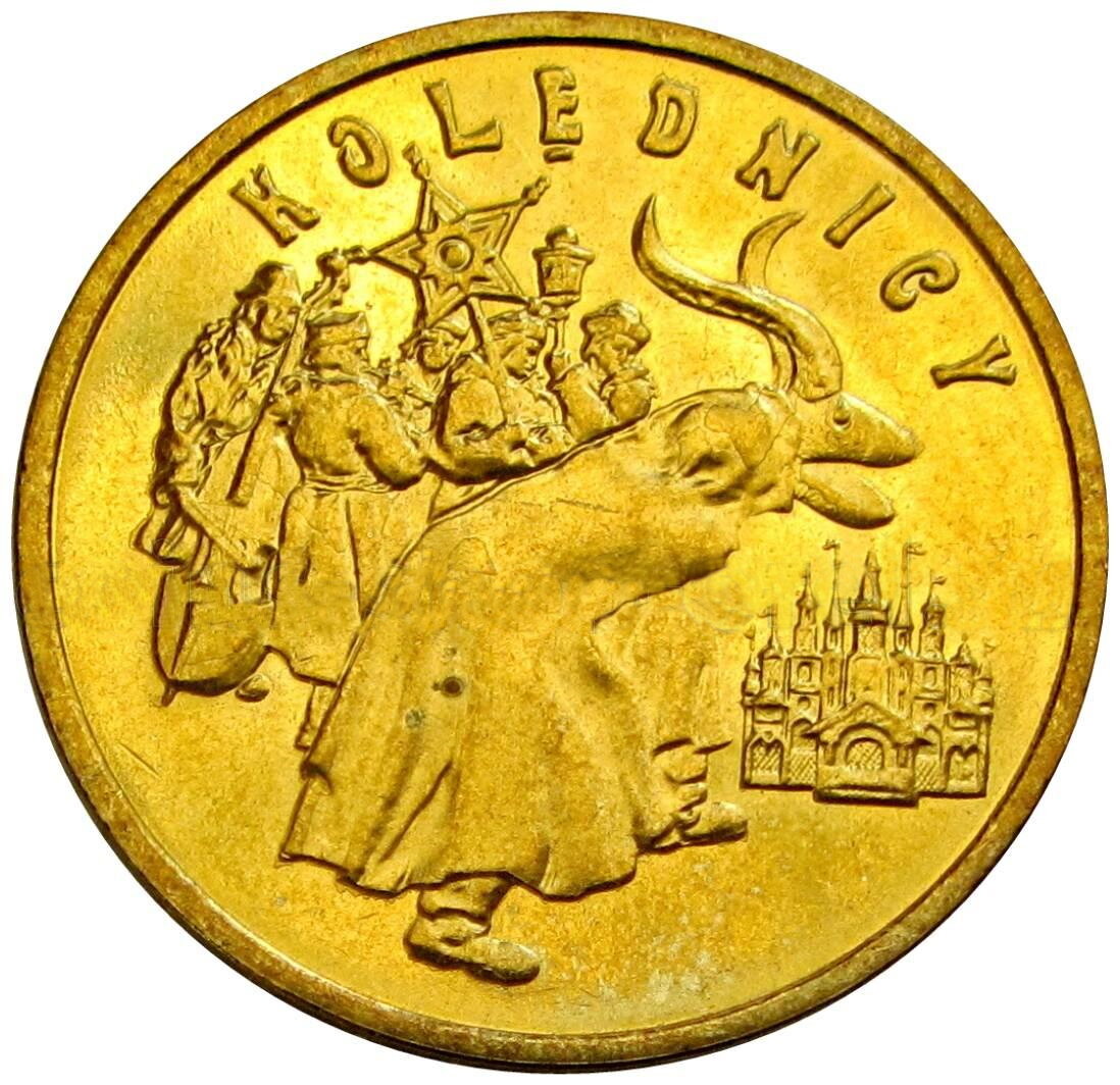2 злотых 2001 Польша Коляда
