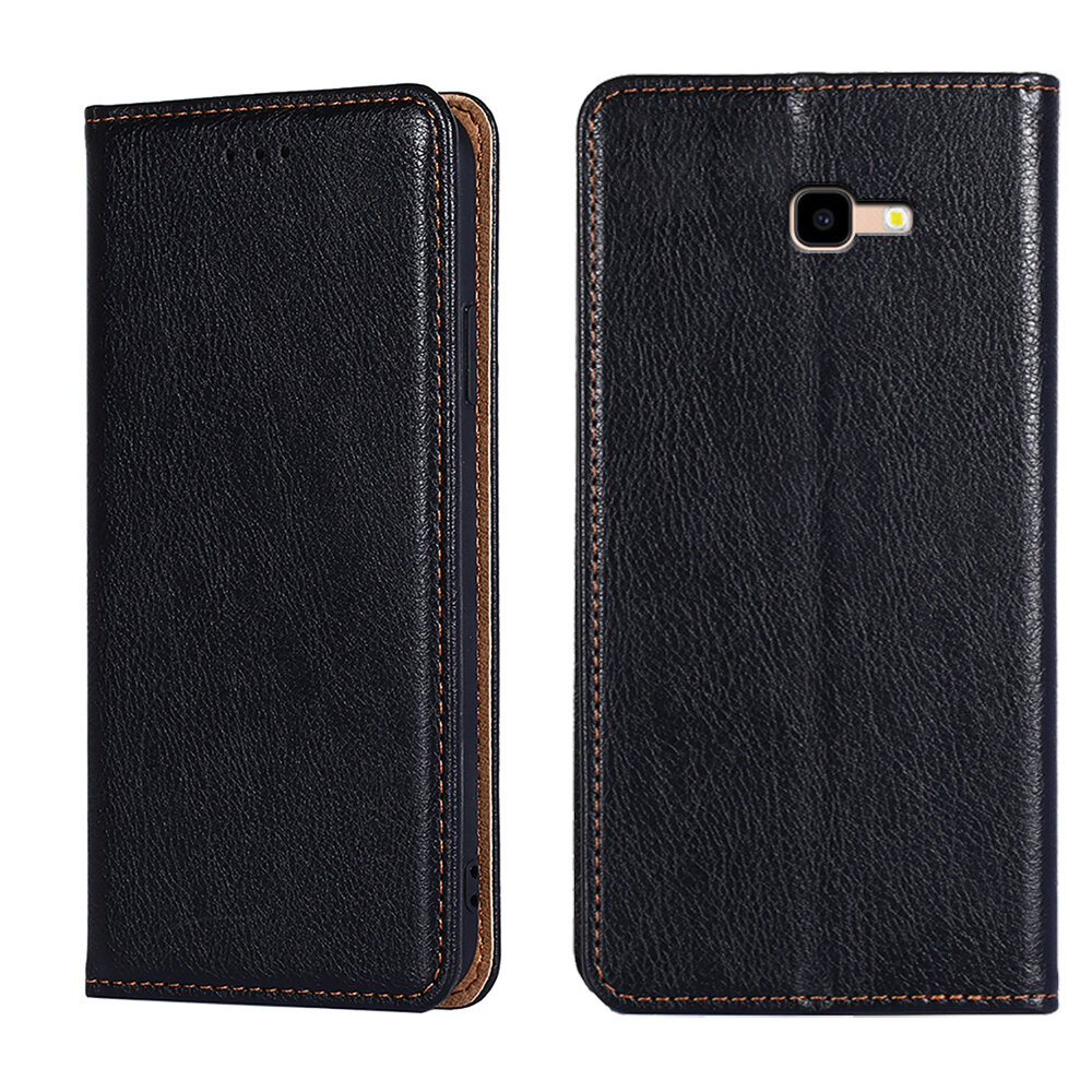 Чехол-книжка MyPads для Samsung Galaxy J4 Plus (SM-J415F) / Самсунг J4+ 2018 (черный)