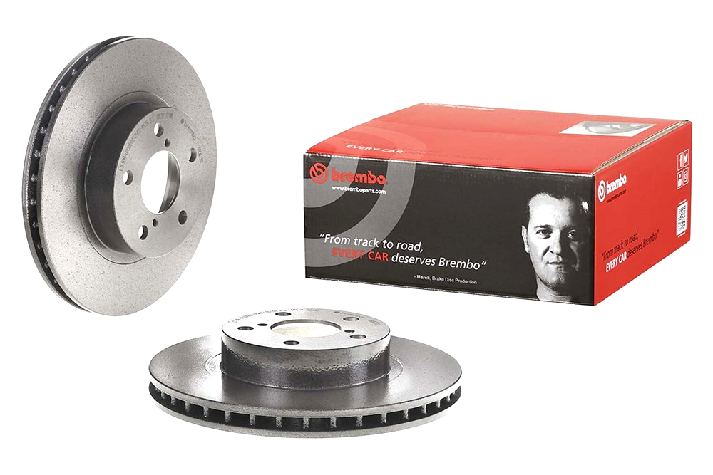 BREMBO 09.5673.11 (09567311 / 26300AE091 / 26310AA021) диск тормозной передн. с уф покрытием Subaru (Комплект 2 штуки)