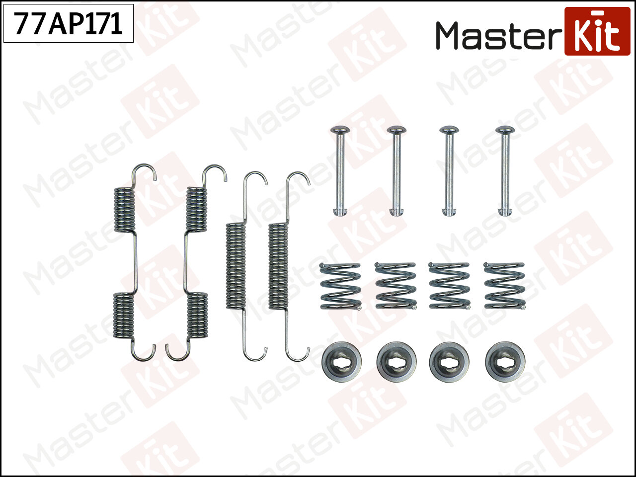 Комплект установочный барабанных колодок Nissan PATHFINDER III R51 2005 - MURANO I Z50 MASTERKIT 77AP171