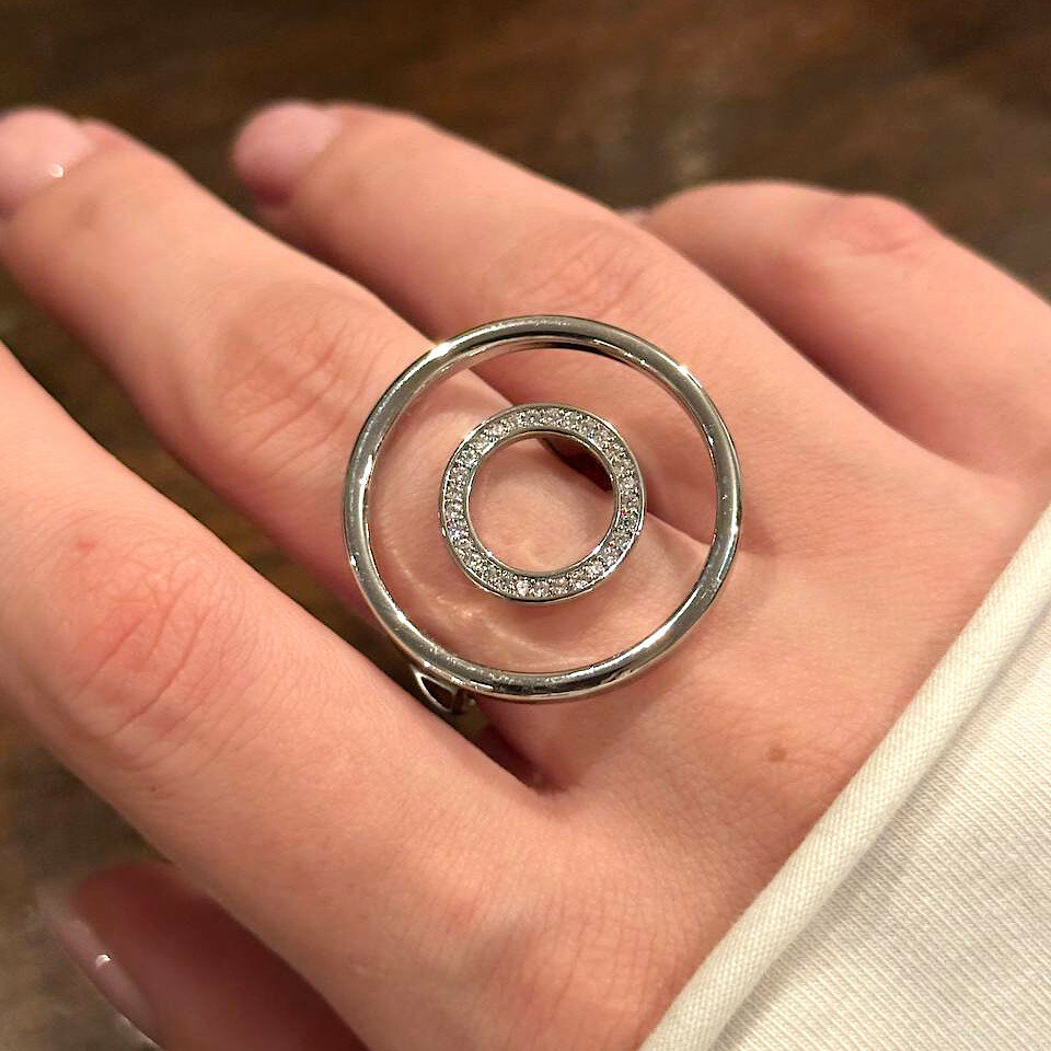 Кольцо, фианит