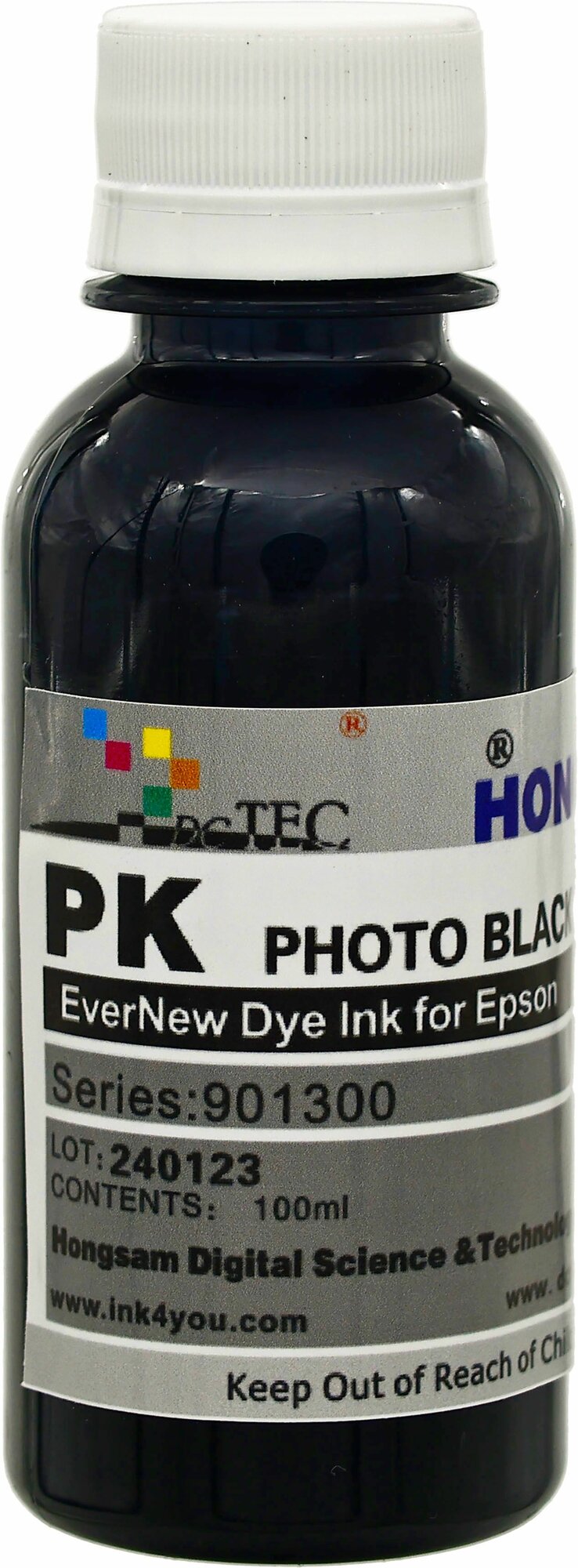 Чернила DCTec водорастворимые R800 EverNew Photo Black (фото черный) 100 мл