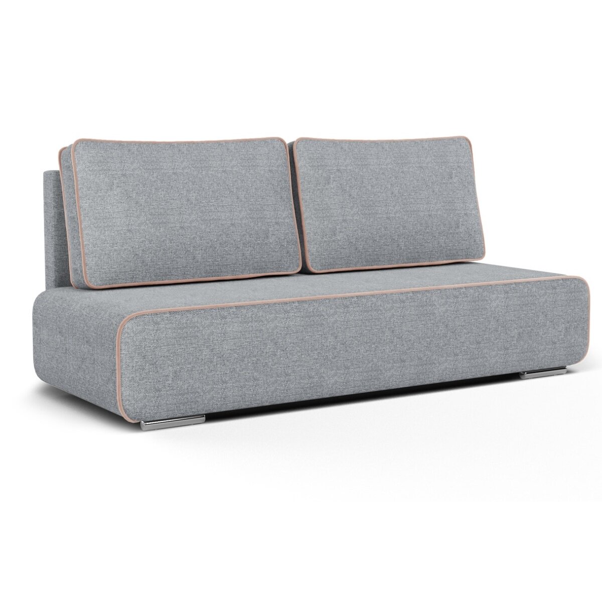 Диван Сток Диванов Маркус, серый, рогожка, механизм еврокнижка, с ящиком для хранения