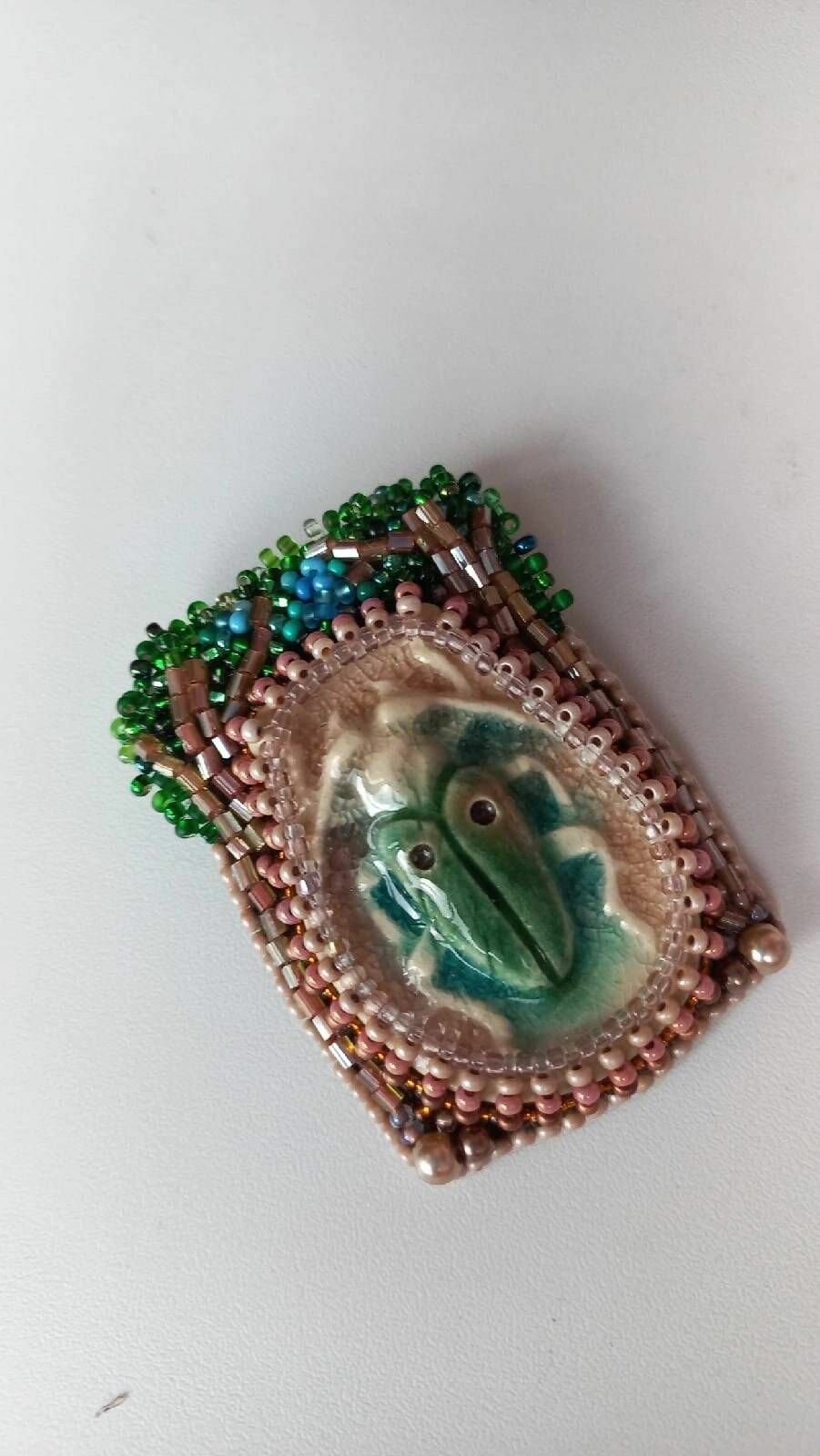 Брошь, керамика