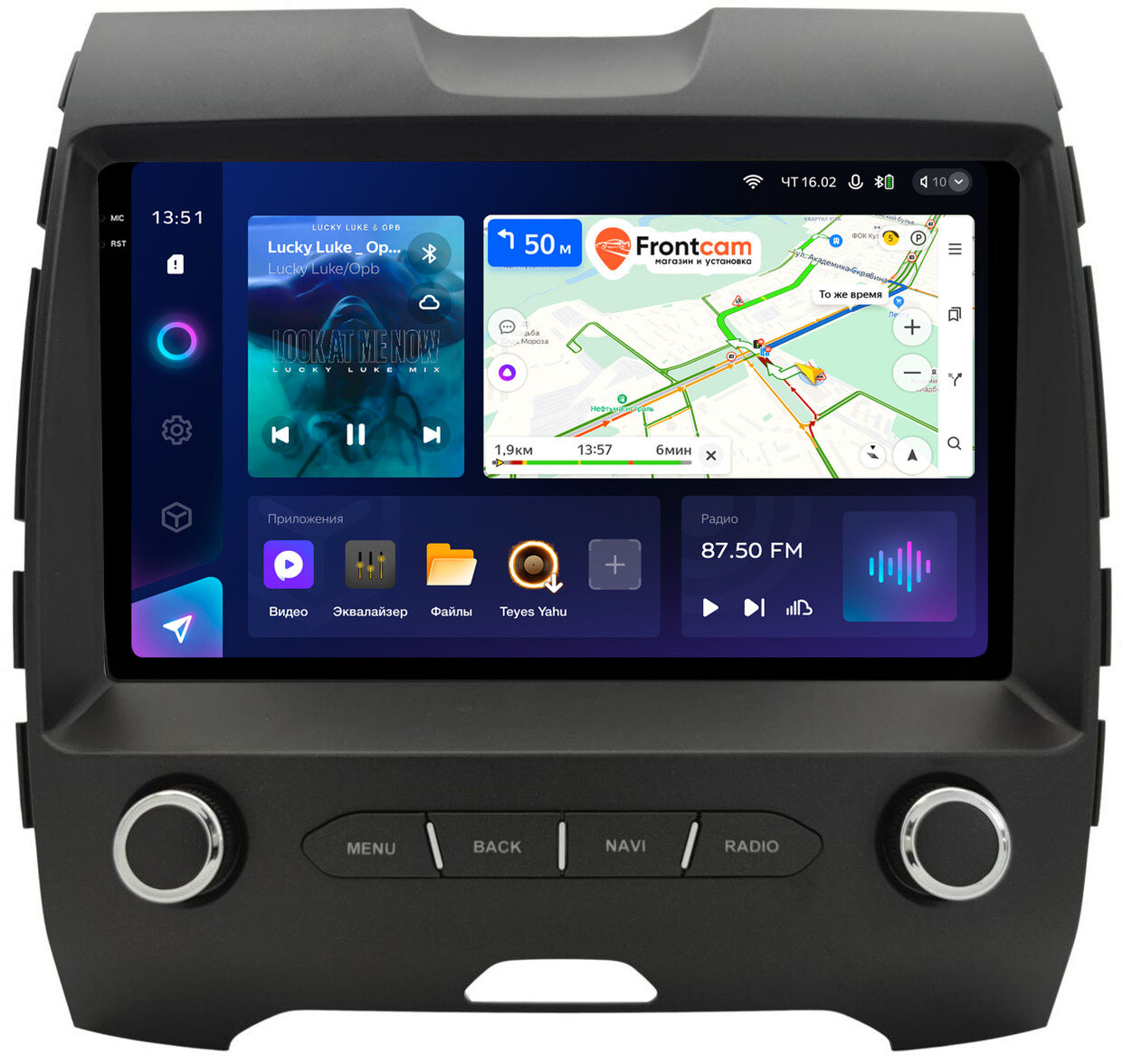 Штатная магнитола Ford Edge 2 2015-2024 Teyes CC3 2K 6/128 9.5" RM-9-3685 Android 10 (4G-SIM, DSP, QLed)