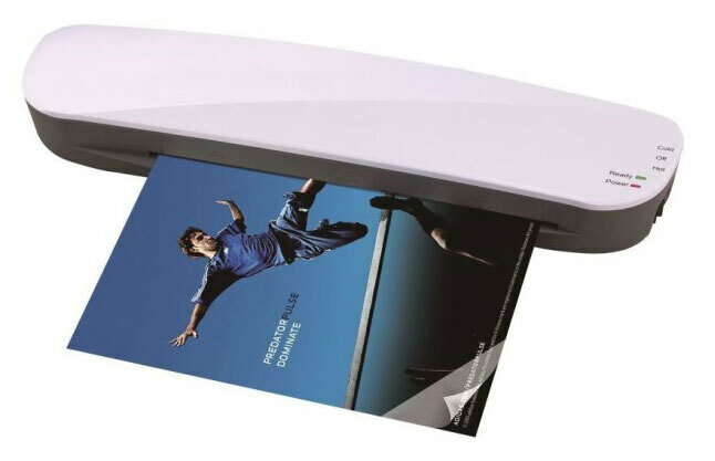 Ламинатор Gladwork A4, 75-125 мкм, 25 см/мин, 2 вала, холодное ламинирование, ламинирование фото (JLAM HIT)