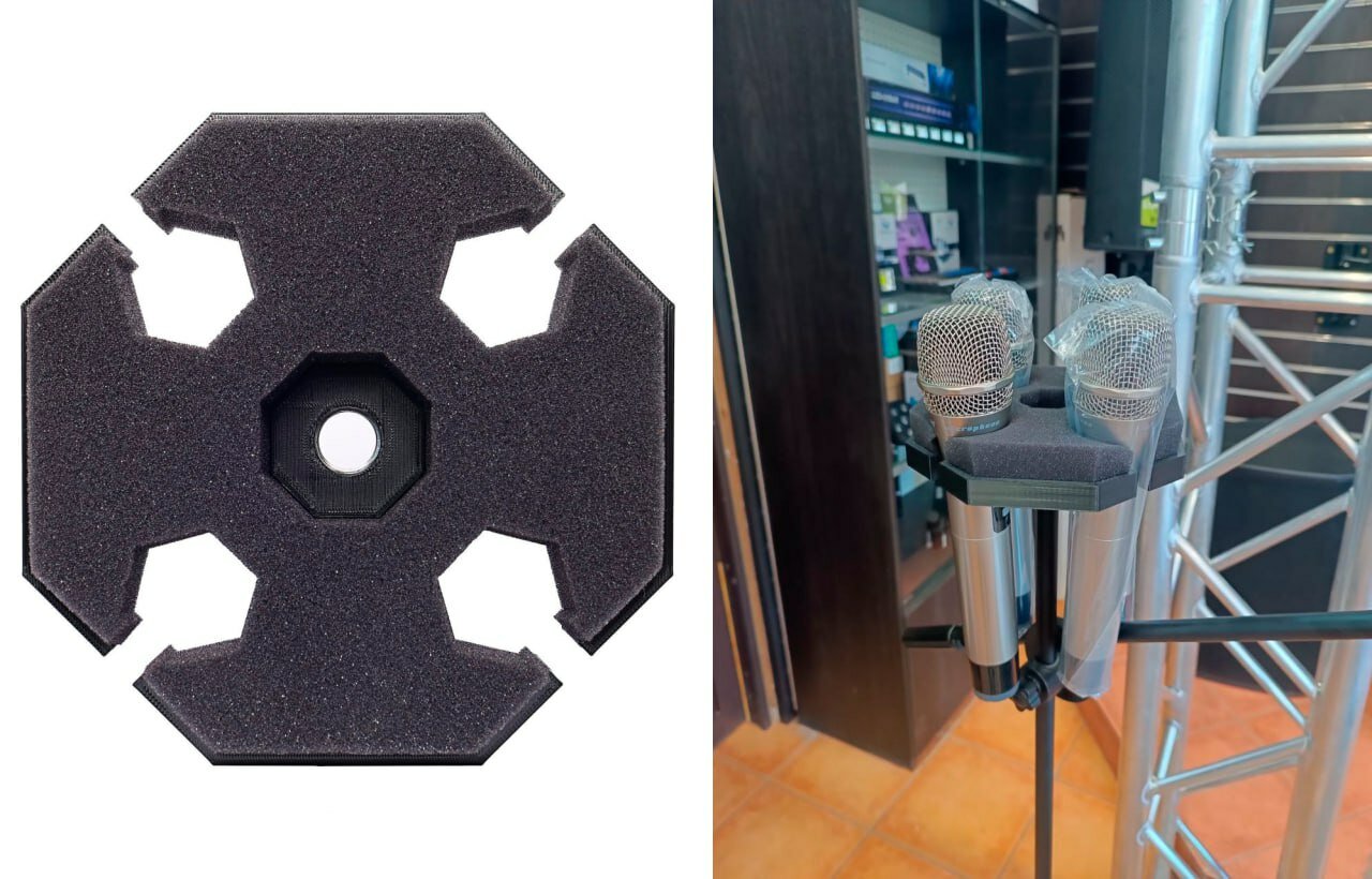 ПДМ-4М Подставка (держатель) для 4 микрофонов