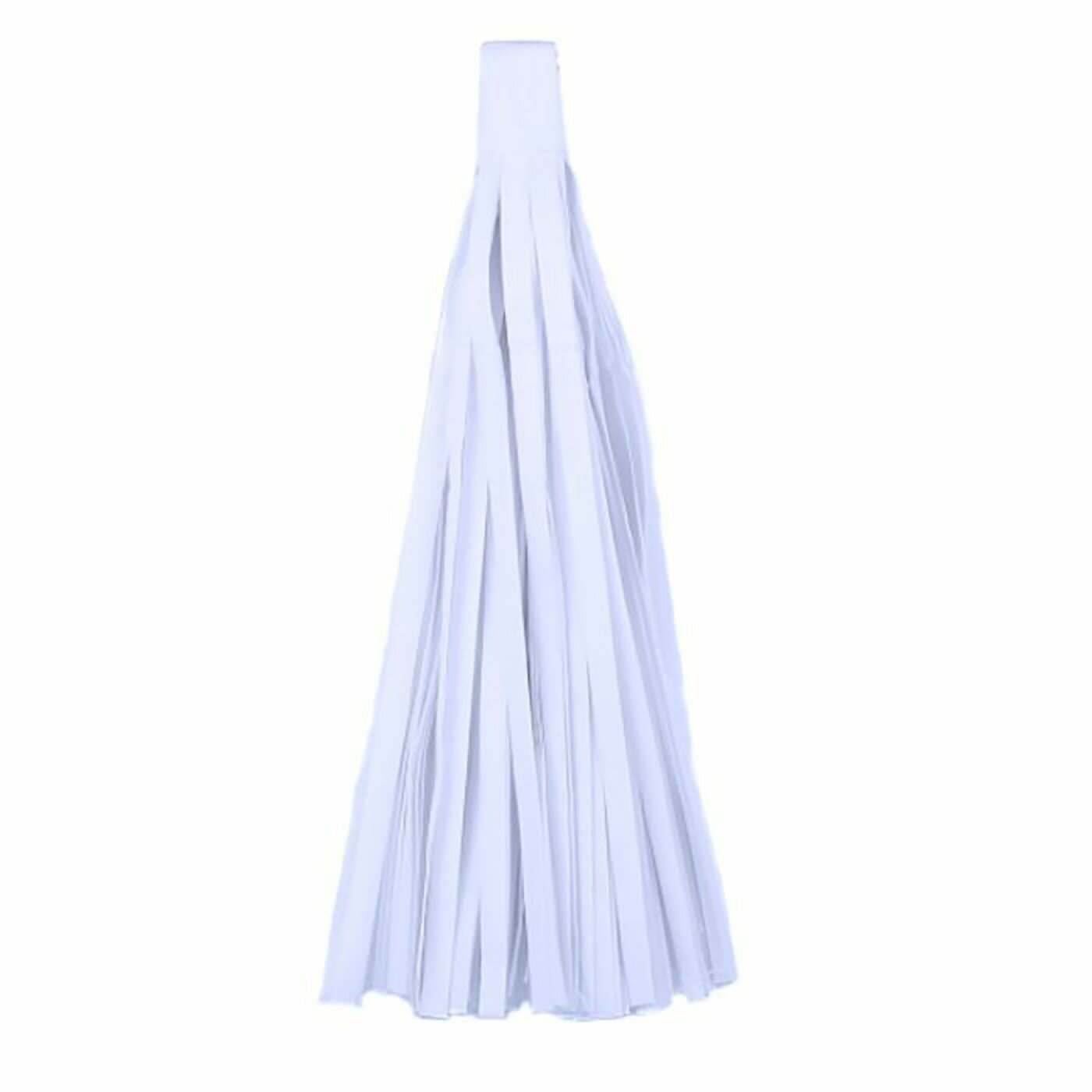 Гирлянда "Тассел" Белая, листы, 12*35 см, 10 шт. / Веселый праздник