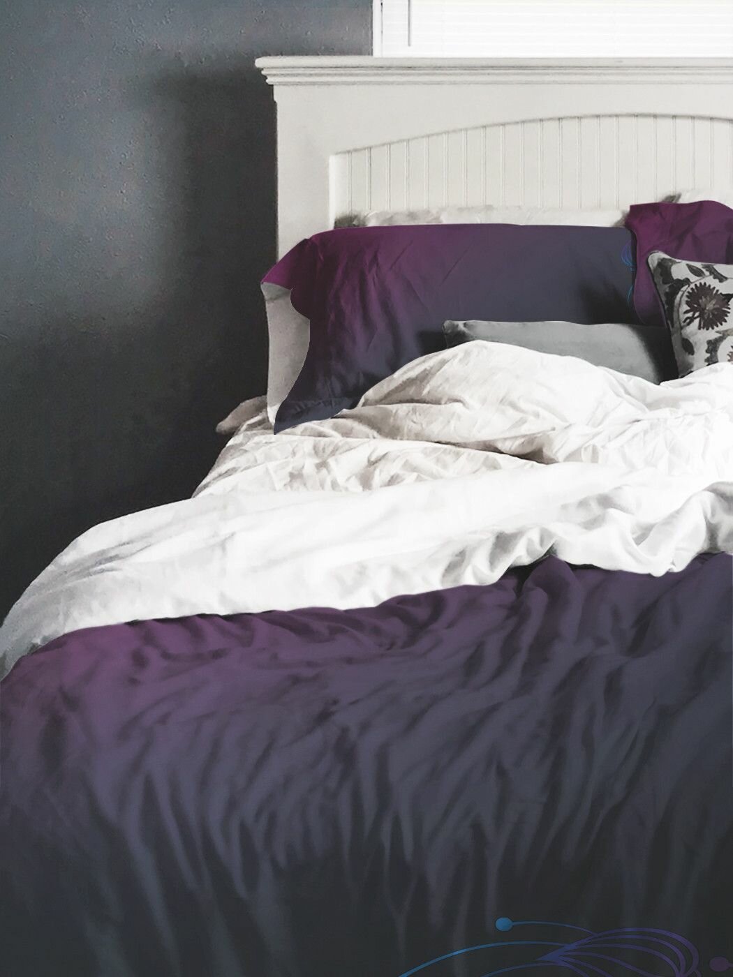 Постельное белье 1,5-спальный комплект Ambesonne "Легкий узор", пододеяльник 160x220 см, наволочки 50х70 см